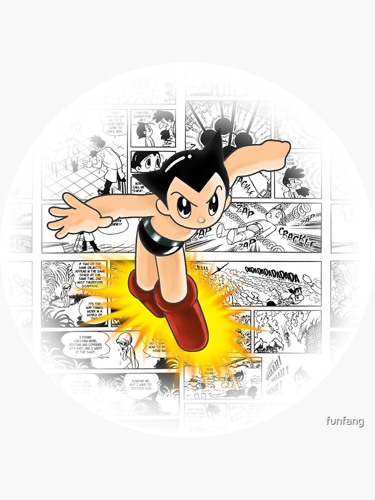 "Astro Boy" Sticker for Sale by funfang | Redbubble
