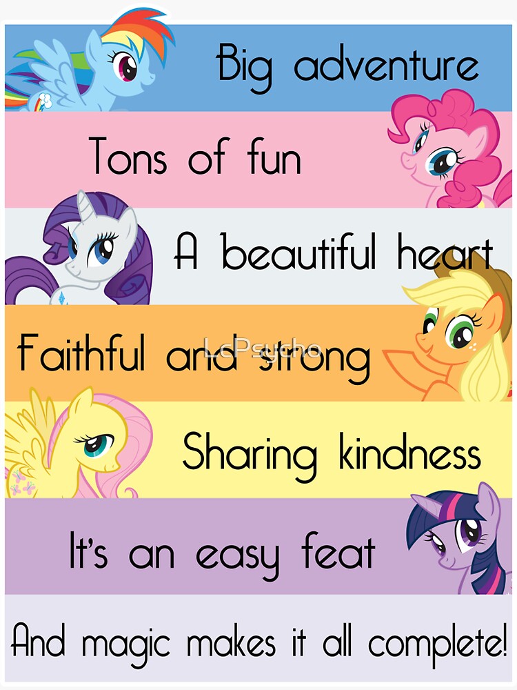 "Friendship Is Magic" Sticker for Sale by LcPsycho | Redbubble