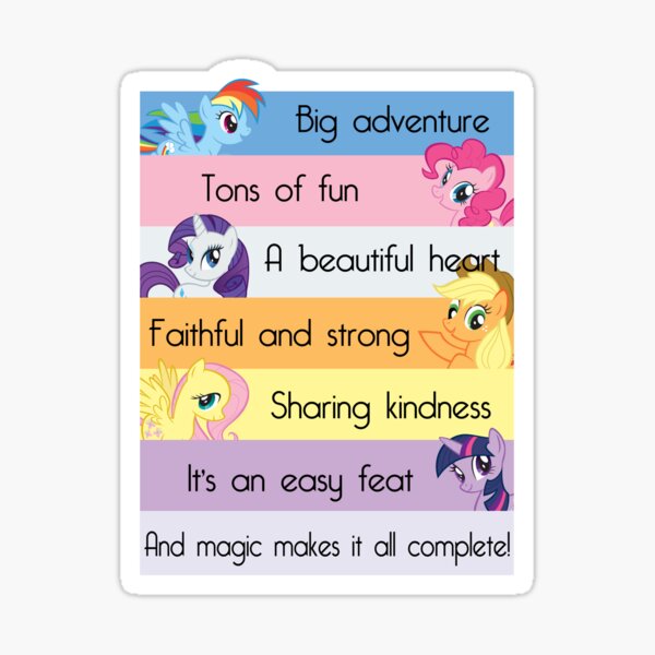 "Friendship Is Magic" Sticker for Sale by LcPsycho | Redbubble