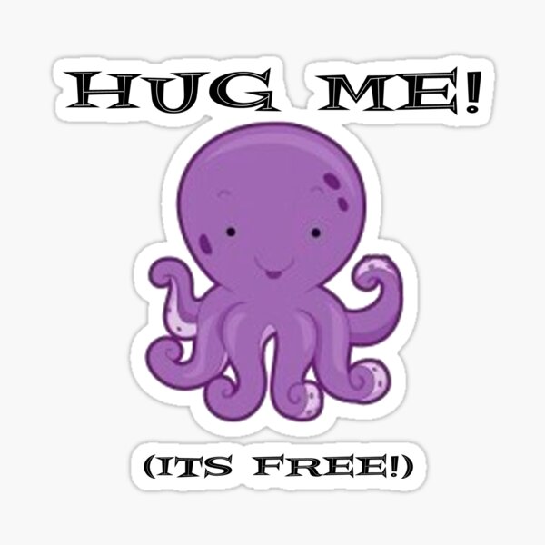 "HUG ME!" Sticker for Sale by mactosh | Redbubble