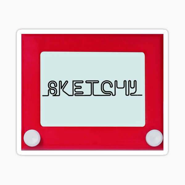"Sketchy" Sticker by Tommy81 | Redbubble