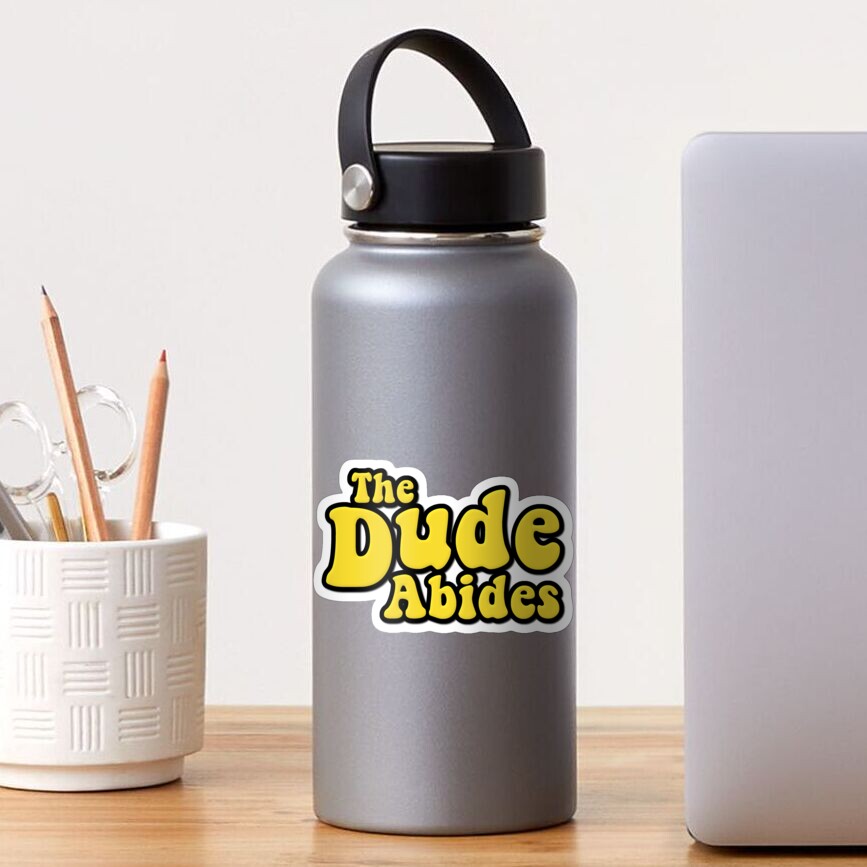 "The Dude Abides" Sticker for Sale by gleekgirl | Redbubble