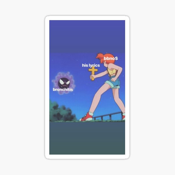 "bbno$ meme" Sticker by TheSharkeys | Redbubble