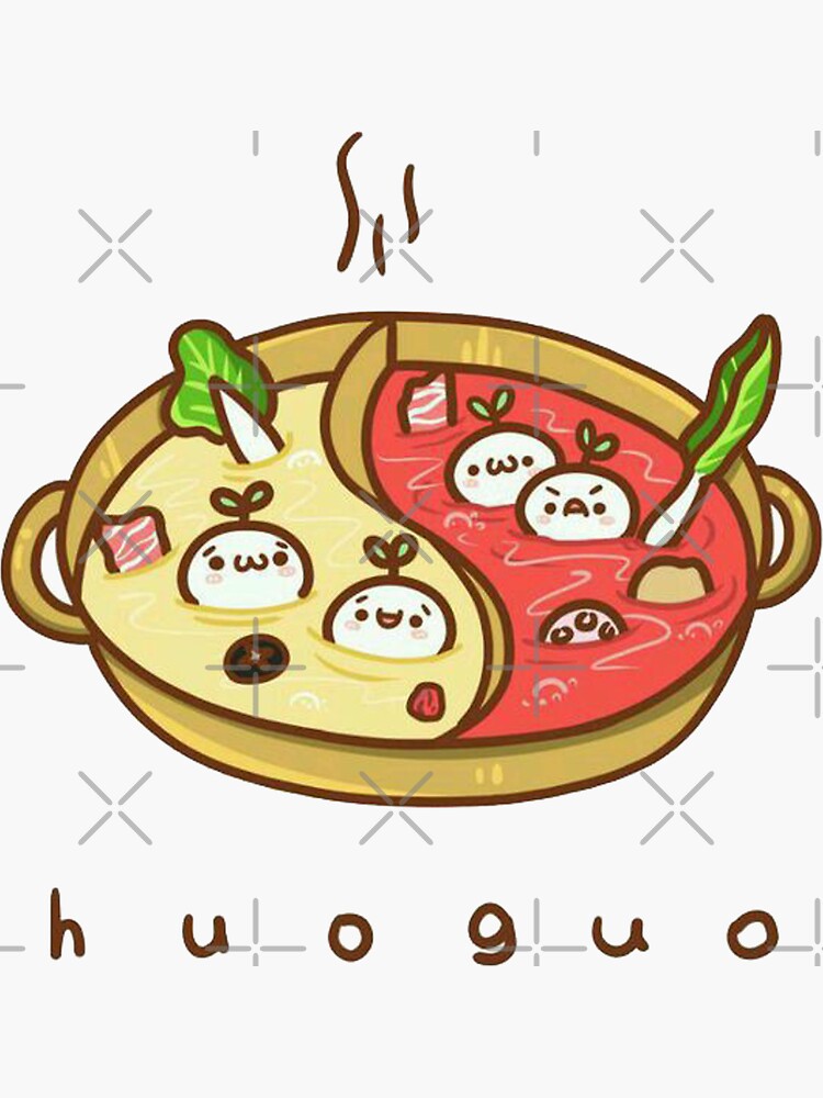"Huo Guo" Sticker for Sale by Elsogoals | Redbubble