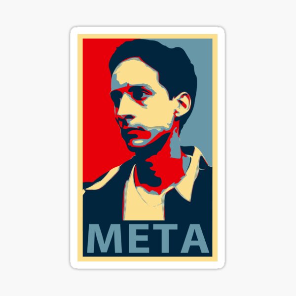 "Meta" Sticker for Sale by Blayde | Redbubble