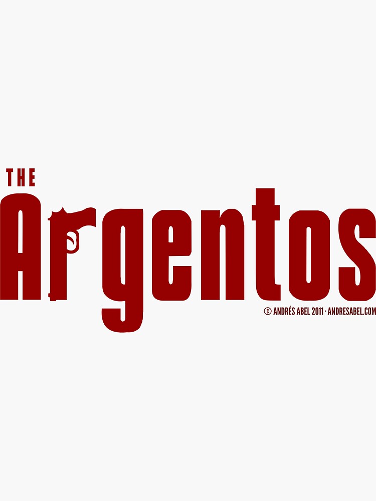 "The Argentos (red logo)" Sticker by andresabel | Redbubble