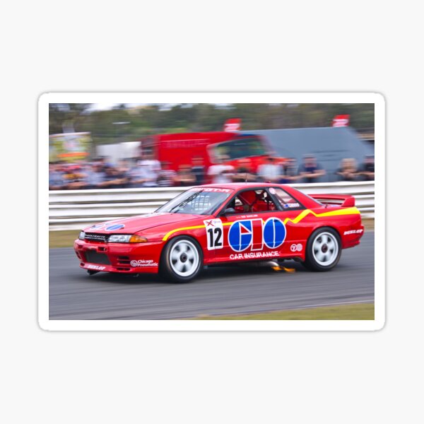 "Mark Gibbs GIO Nissan Skyline R32 GTR" Sticker by TGrowden | Redbubble