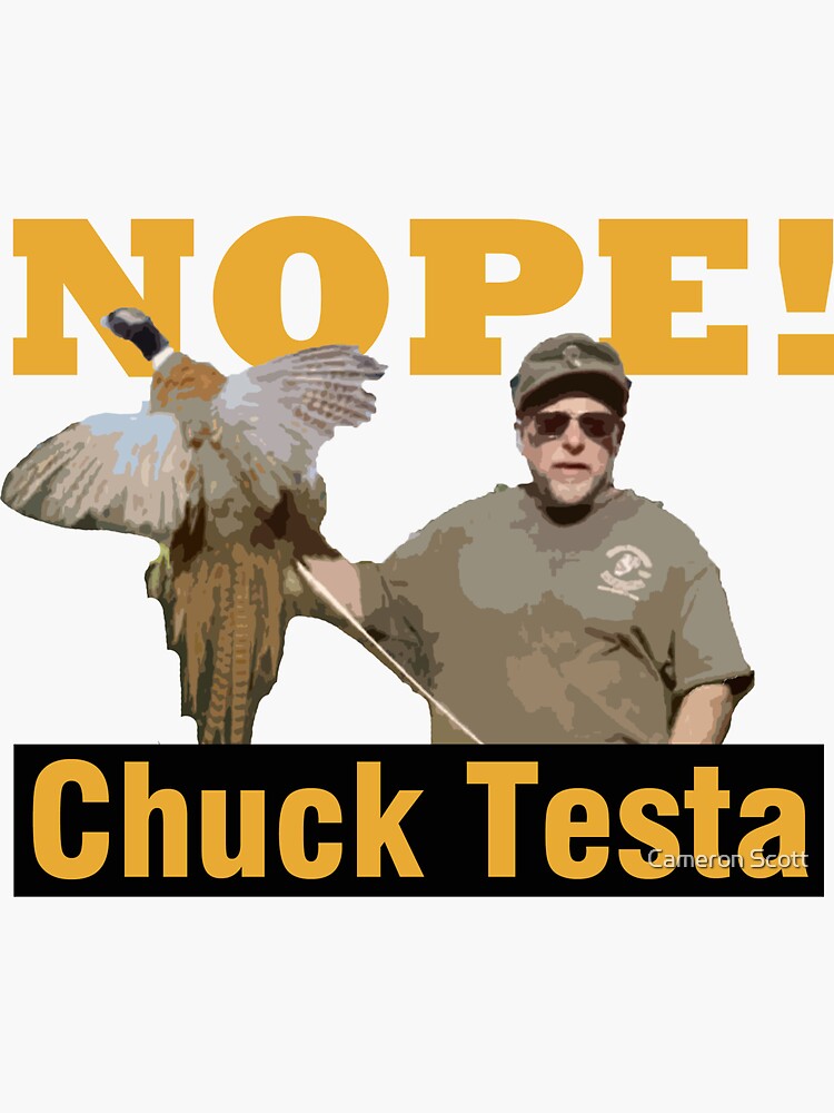"Chuck Testa" Sticker for Sale by k1ll4k4m | Redbubble