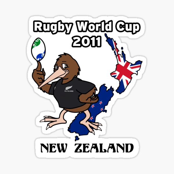 "Rugby World Cup 2011 - All Blacks Kiwi" Sticker for Sale by Richnroch ...