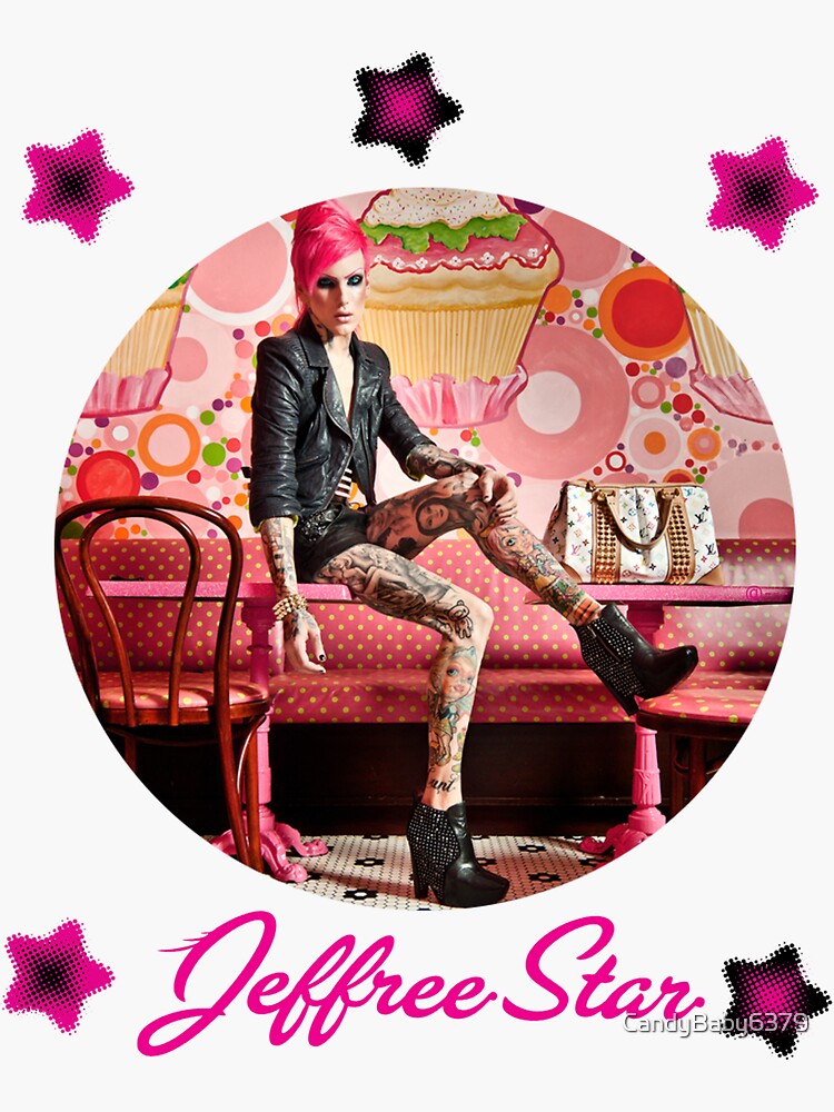 "Jeffree Star " Sticker for Sale by CandyBaby6379 | Redbubble