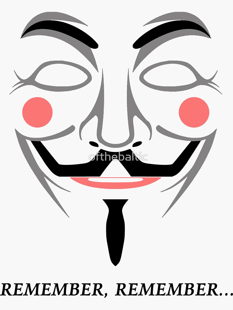 "Remember remember" Sticker for Sale by ofthebaltic | Redbubble