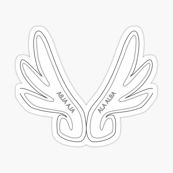 "Ala Alba" Sticker for Sale by takandre | Redbubble