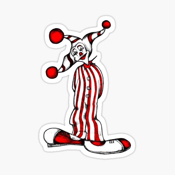 "The Jester" Sticker for Sale by ogfx | Redbubble