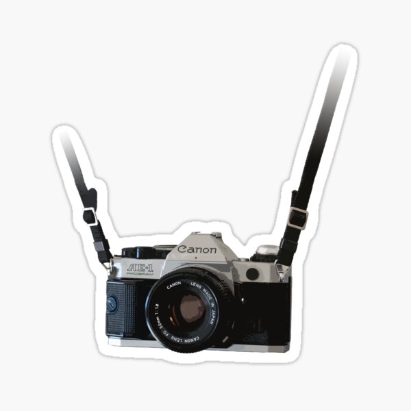 "Amazing Hanging Canon Camera - AE1 Program!" Sticker by photoshirt ...