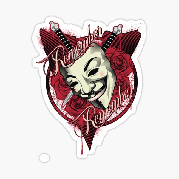 "Remember Remember" Sticker for Sale by upsidedownowl | Redbubble
