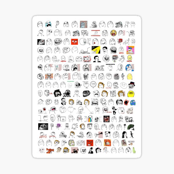 "Meme Collage" Sticker for Sale by nicksala | Redbubble