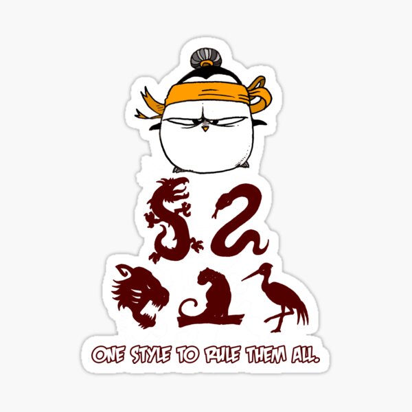 "One Style To Rule Them All v.1" Sticker for Sale by afatpenguinshop ...