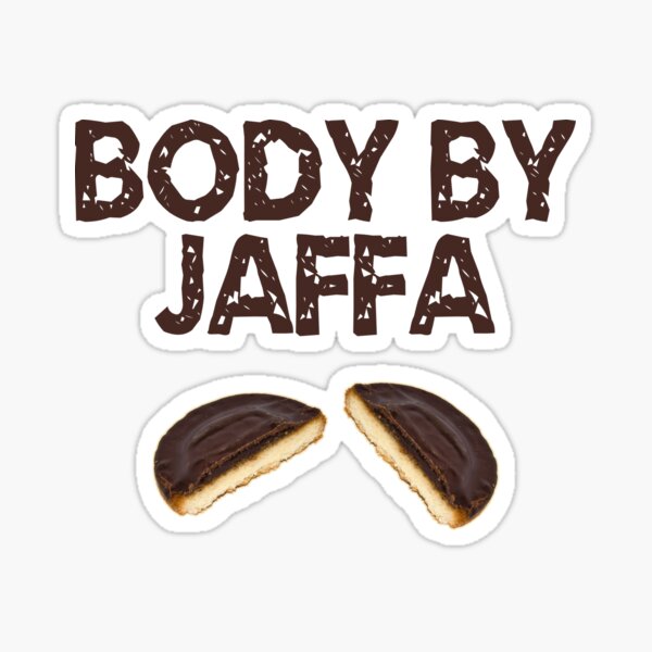 "Body By Jaffa" Sticker by AngryMongo | Redbubble