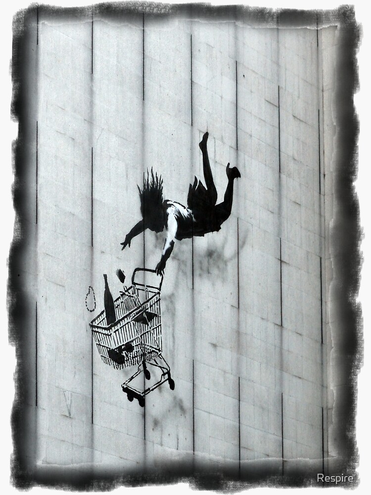 "Trolley Girl Fall" Sticker for Sale by Respire | Redbubble