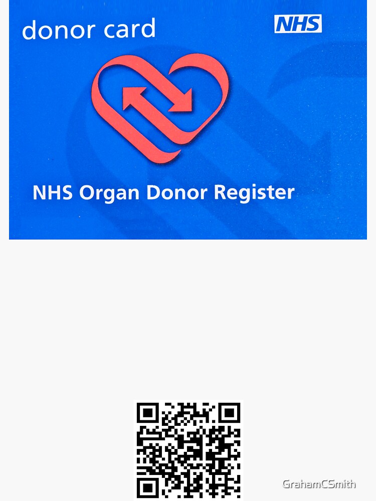 "Be an Organ Donor" Sticker by GrahamCSmith | Redbubble