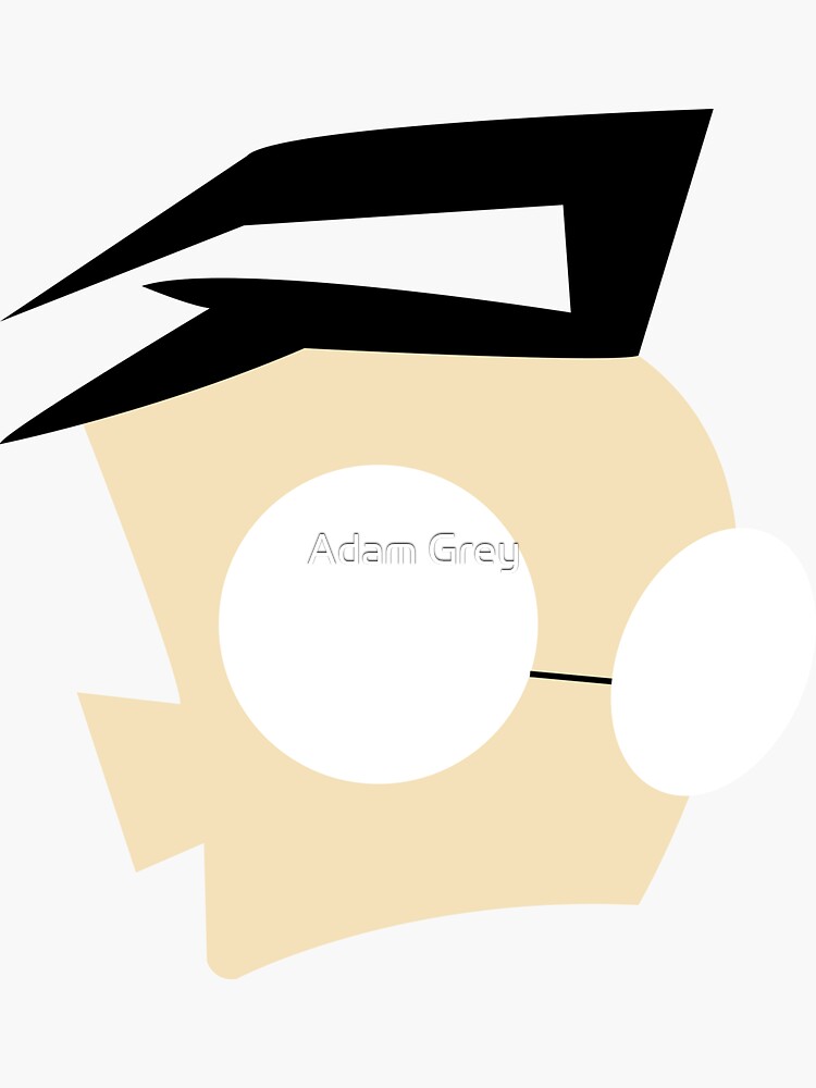 "Dib" Sticker by adamxgrey | Redbubble