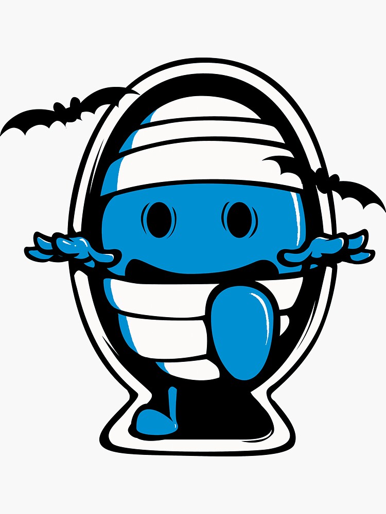 "(MR) Bump in the night" Sticker by designsbygaunty | Redbubble