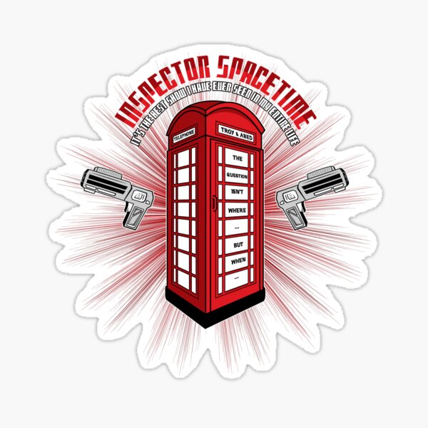 "Inspector Spacetime" Sticker for Sale by weRsNs | Redbubble
