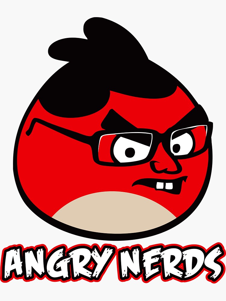 "Angry Nerds" Sticker for Sale by anfa | Redbubble