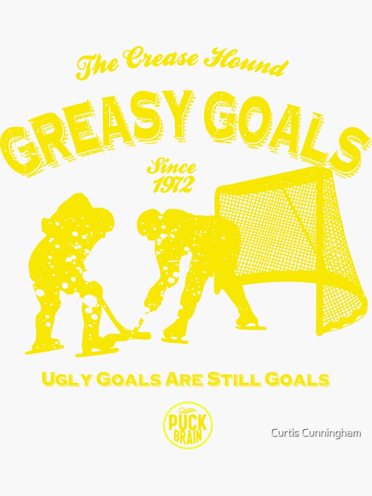 "Greasy Goals.. are still goals" Sticker by cupacu | Redbubble
