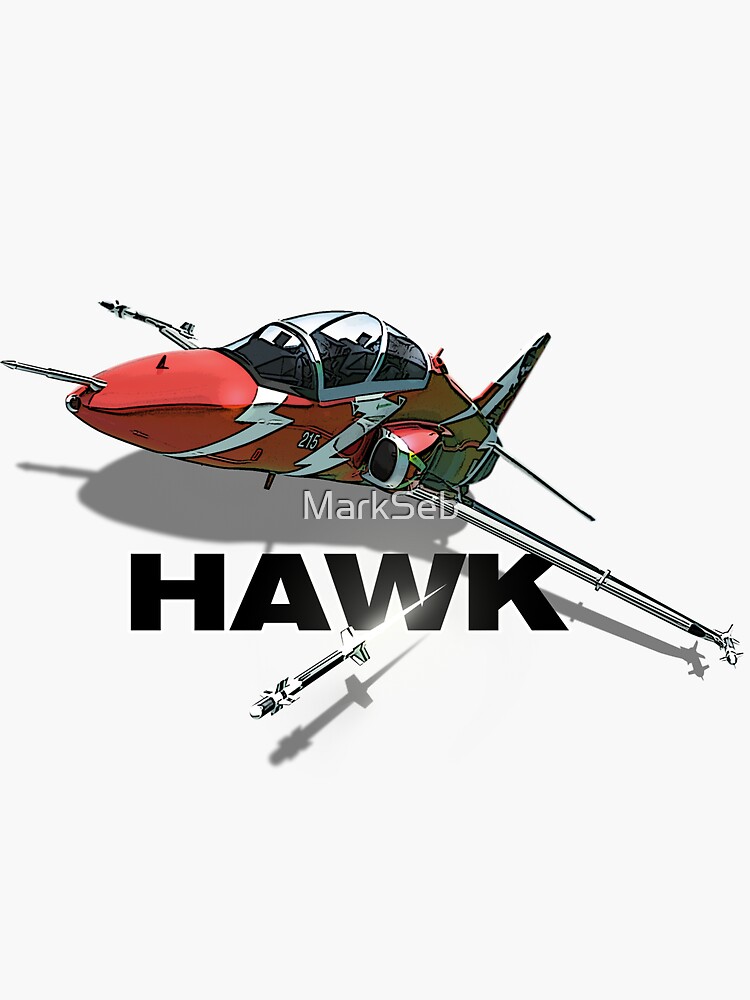 "BAE Hawk" Sticker by MarkSeb | Redbubble