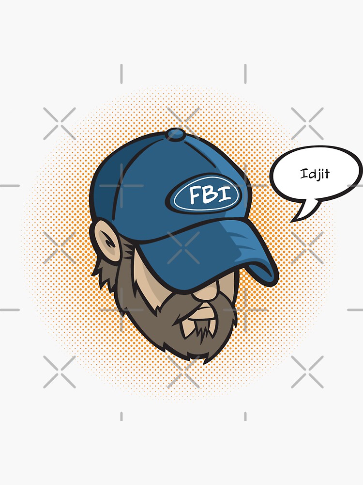 "Idjit" Sticker by mannypdesign | Redbubble