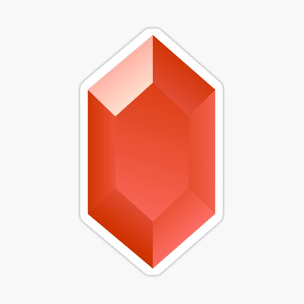 "Red Rupee" Sticker for Sale by cluper | Redbubble