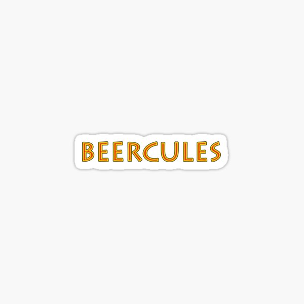"Beercules" Sticker for Sale by mr-tee | Redbubble