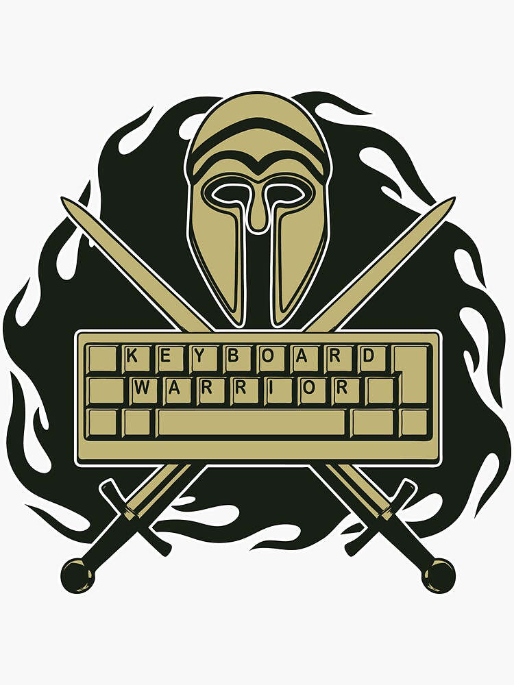 "Keyboard Warrior" Sticker for Sale by anfa | Redbubble