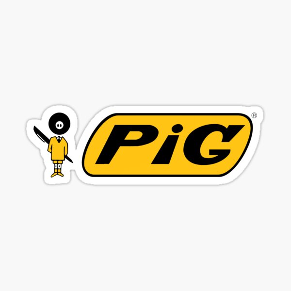 "Pig" Sticker by thebeatter | Redbubble