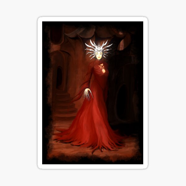 "Lady of pain" Sticker for Sale by Sinober | Redbubble