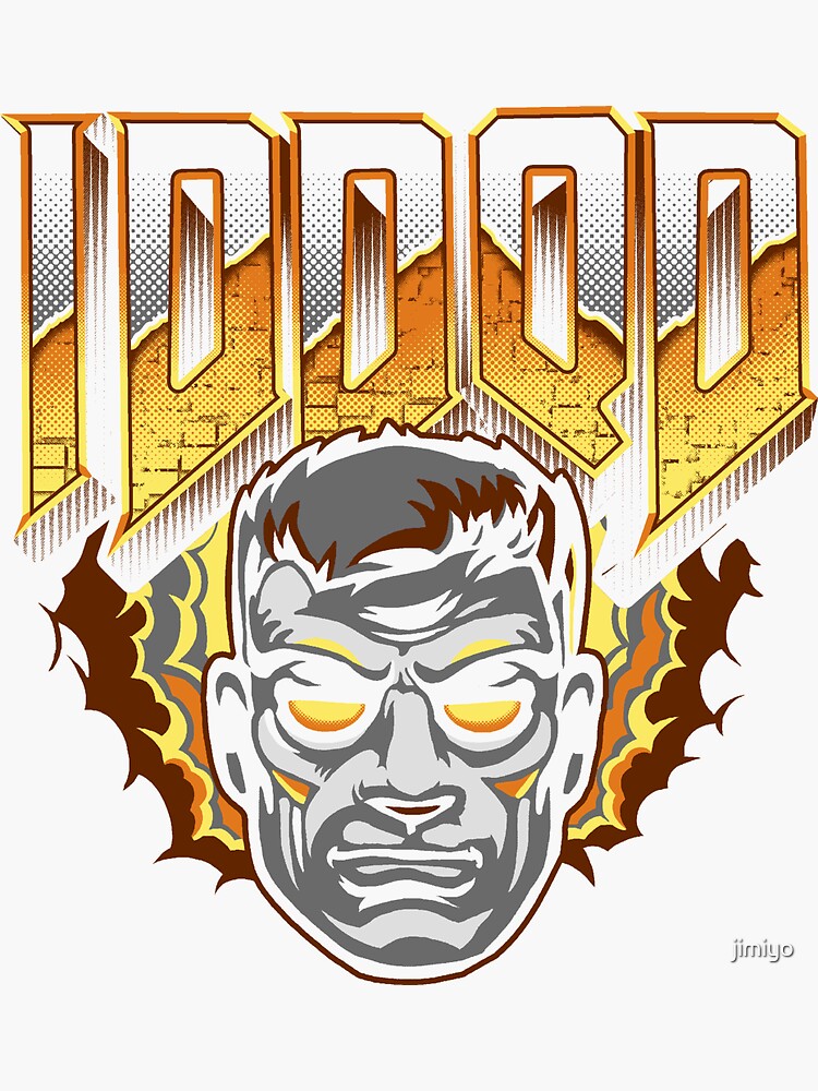 "IDDQD - GOD MODE" Sticker for Sale by jimiyo | Redbubble