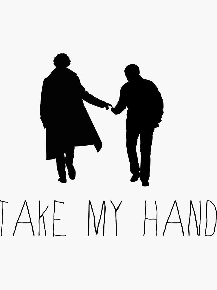 "Sherlock - Take My Hand" Sticker by ladysekishi | Redbubble