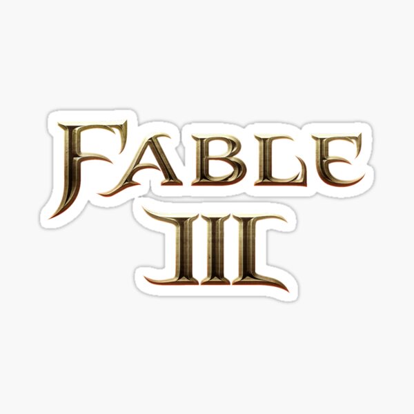 "Fable 3" Sticker for Sale by Dracelix | Redbubble