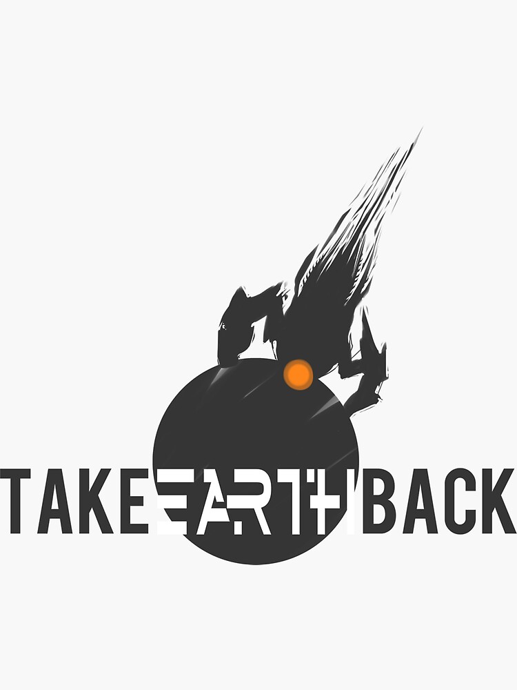 "Mass Effect / Take Earth Back" Sticker for Sale by BlackMizu | Redbubble
