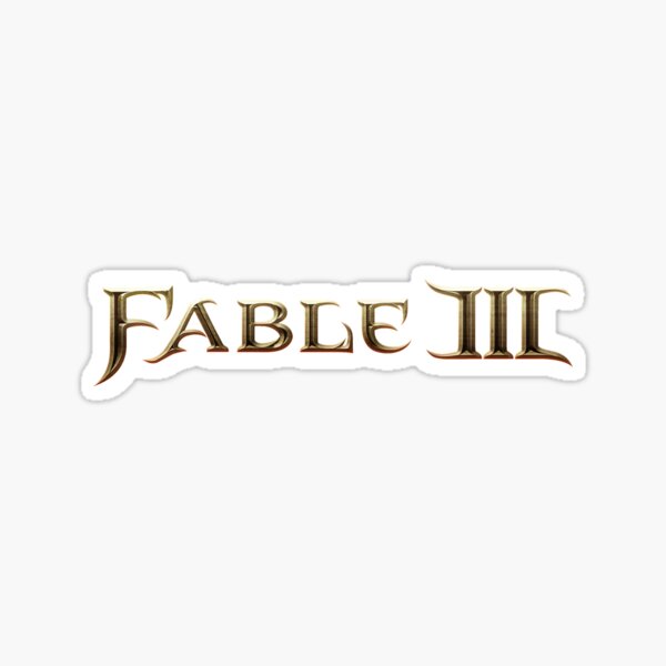 "Fable 3" Sticker for Sale by Dracelix | Redbubble