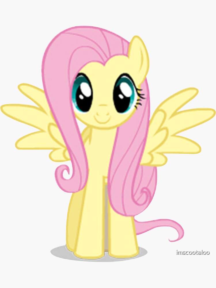 "Fluttershy" Sticker for Sale by imscootaloo | Redbubble