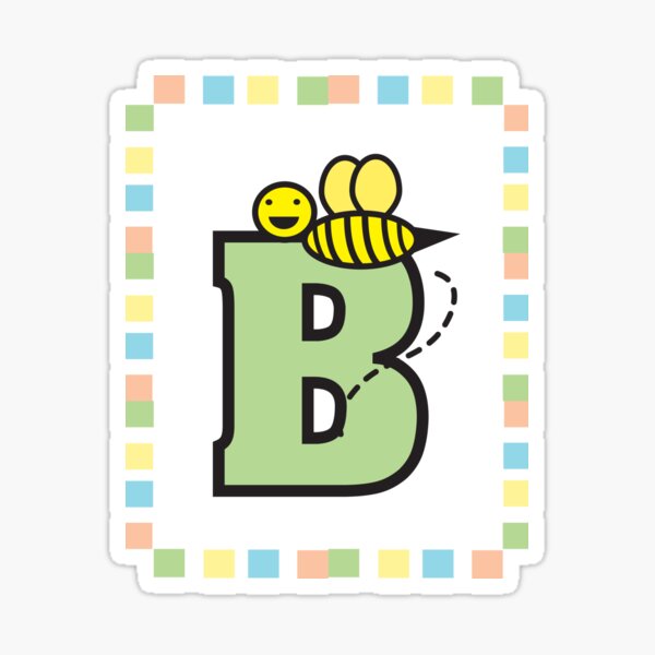"B is For" Sticker by ValeriesGallery | Redbubble