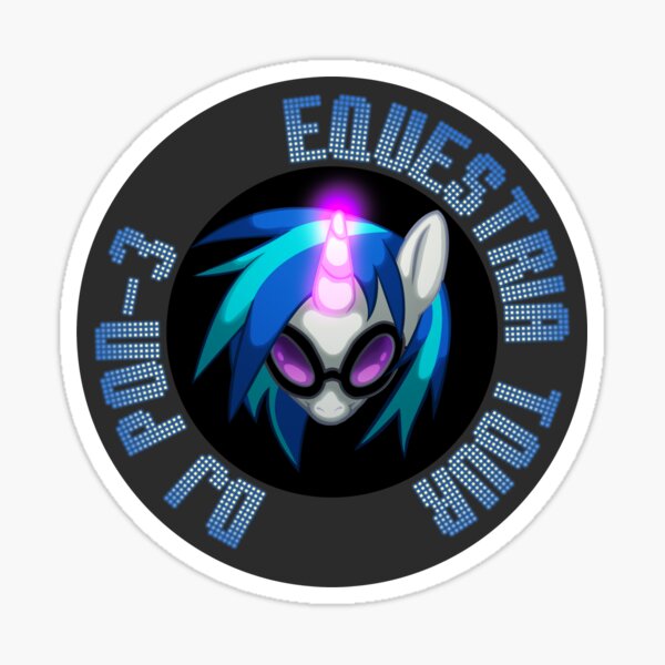 "DJ Pon-3 Equestria Tour" Sticker by Alopex | Redbubble