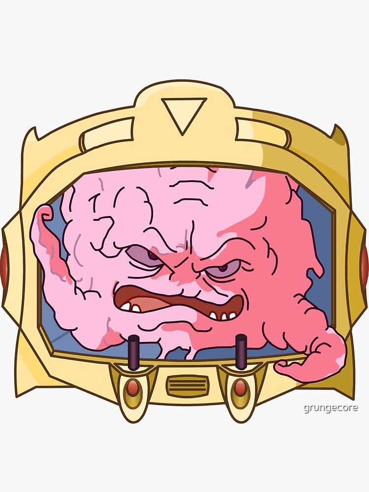 "krang" Sticker for Sale by grungecore | Redbubble