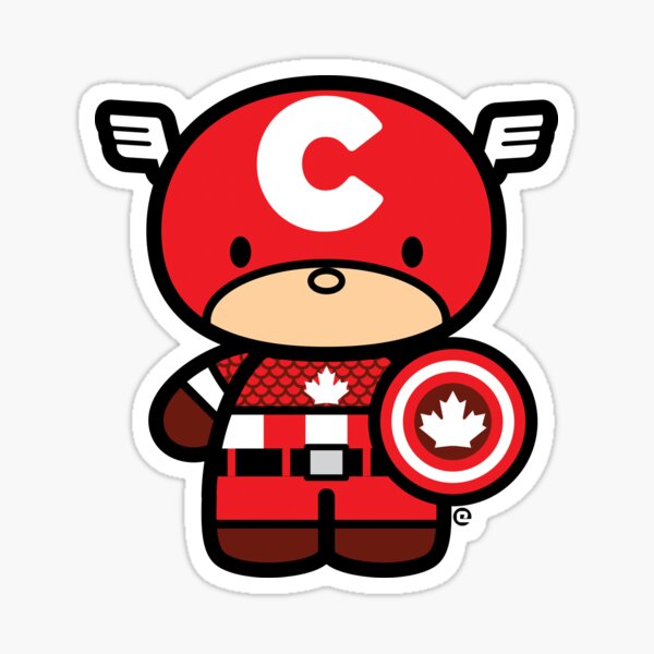 "Chibi-Fi Captain Canada" Sticker for Sale by Eozen | Redbubble