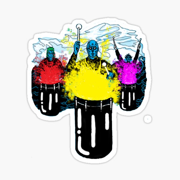 "Blue Mutant Group" Sticker by DoctorJamesWF | Redbubble