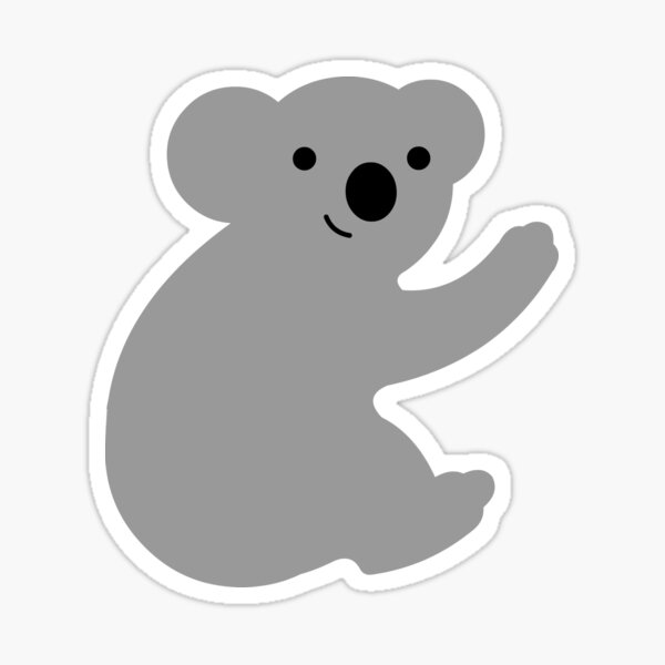 "Cute Smiley Koala" Sticker by danimations | Redbubble