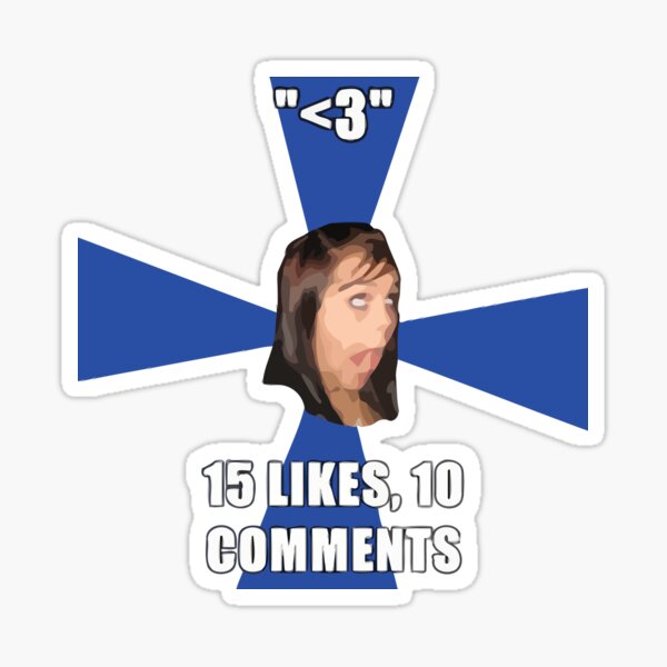"facebook girl meme" Sticker for Sale by 305movingart | Redbubble