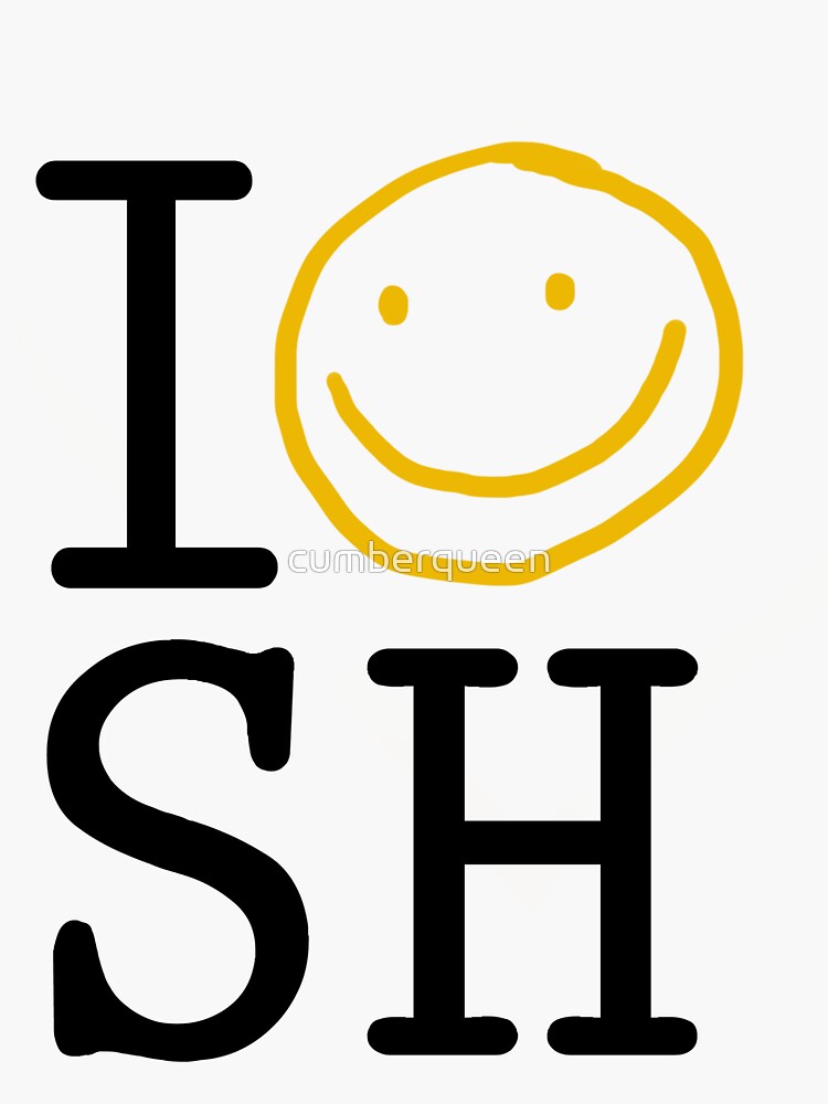 I Love Sh Sticker By Cumberqueen Redbubble